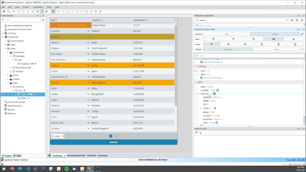 Row Style Technique when editing Perspective Tables - Ignition by Inductive Automation - YouTube
