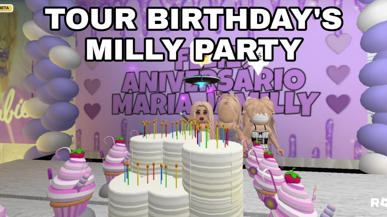 Tour birthday's milly party | Work at a pizza place | decoration - YouTube