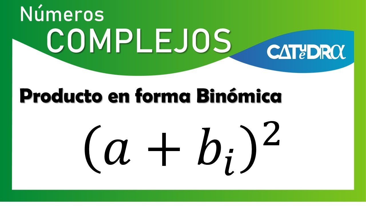 Producto de Números Complejos en forma binomica - YouTube