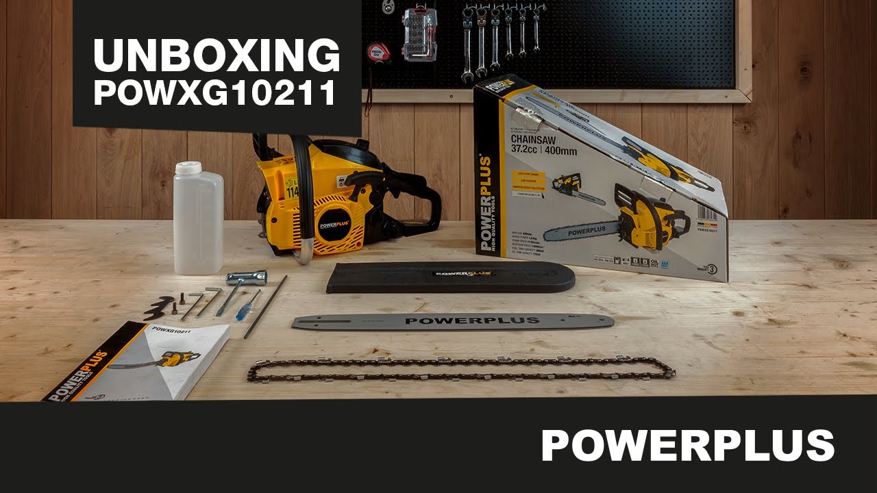 POWERPLUS - Unboxing the POWXG10211 Chainsaw - YouTube