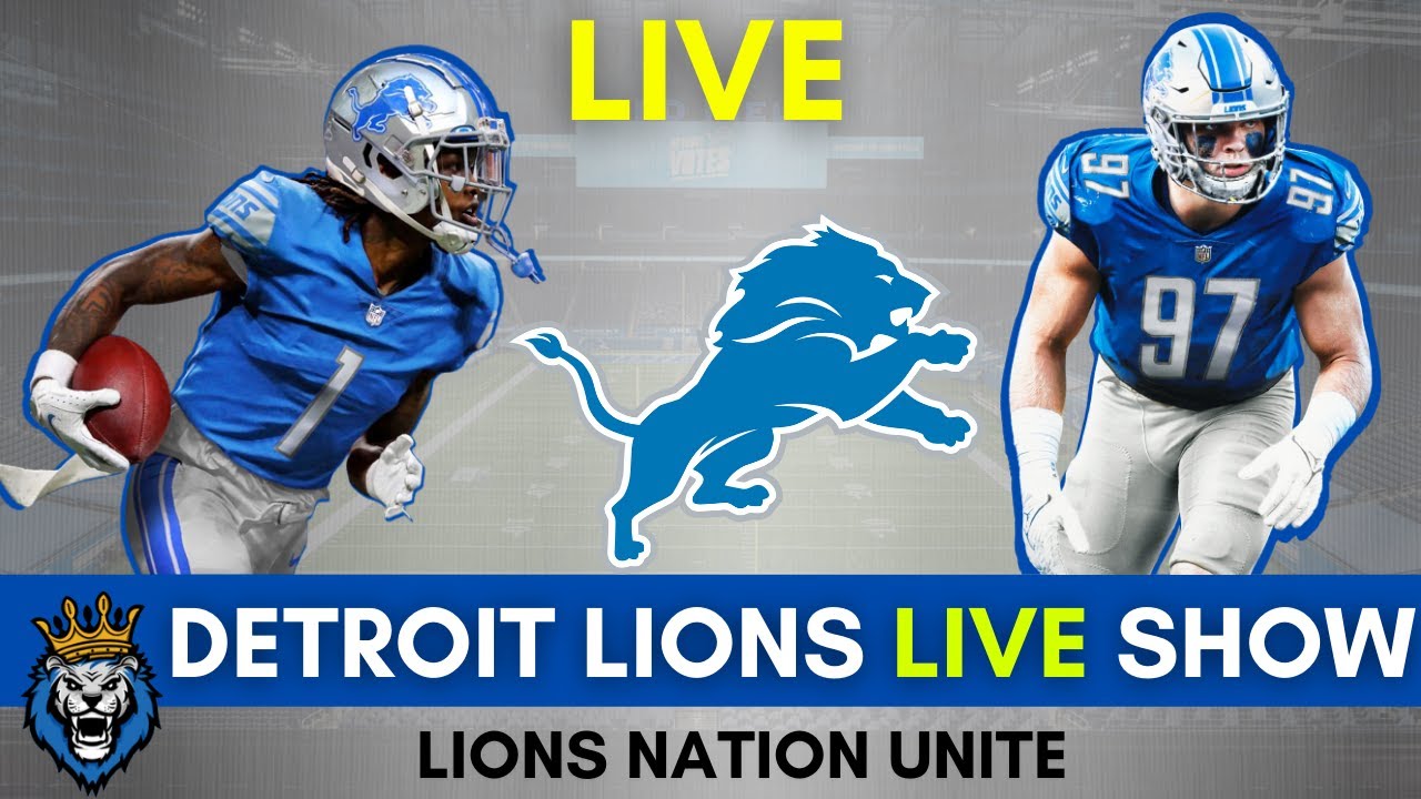 Detroit Lions LIVE Show: Lions Rookie Expectations Ft. Jameson Williams ...
