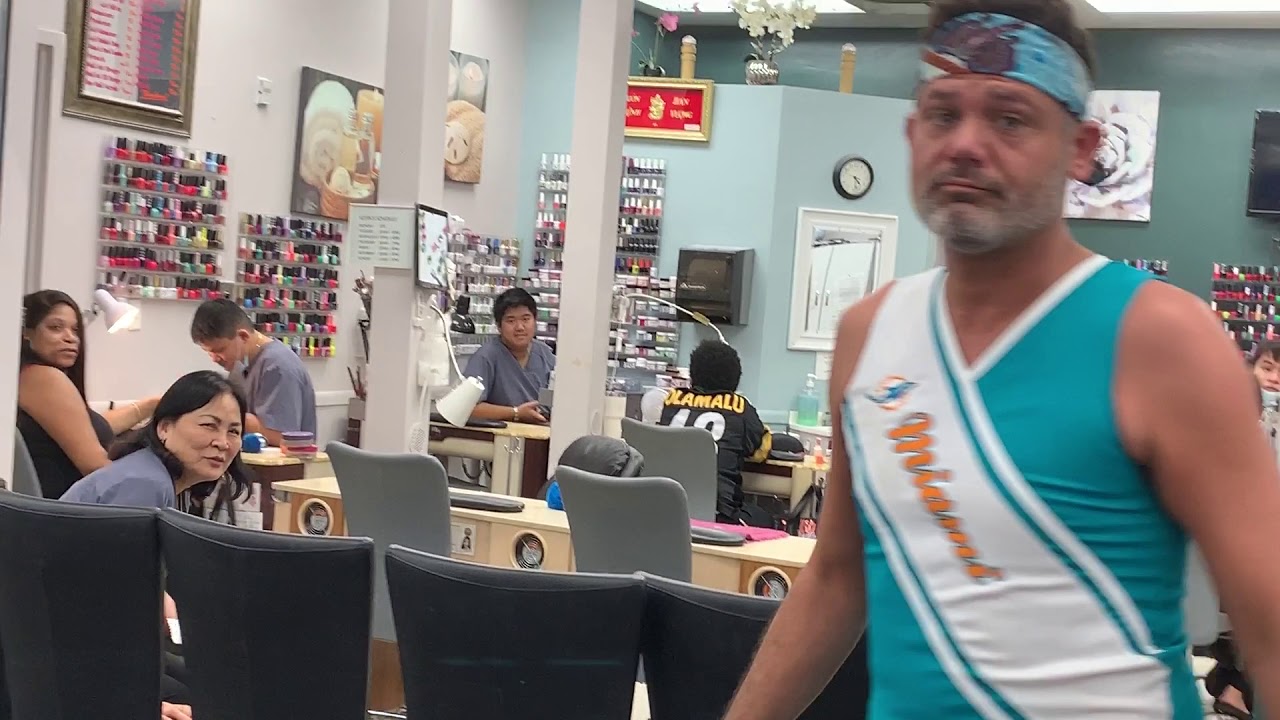 JBird's Miami Dolphins Cheerleading Uniform Challenge - YouTube
