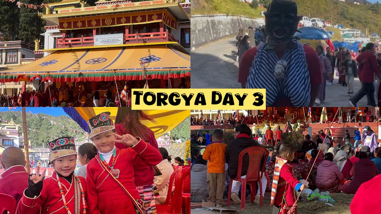 3rd DAY OF TORGYA FESTIVAL AT GRL MONASTERY BOMDILA 😍| AJ MAIN NEH ...