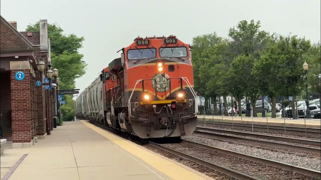 BNSF H1 -9 Leads An Eastbound BNSF Manifest Train At LaGrange Road On July 9, 2024 - YouTube