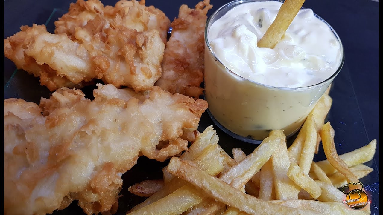 FISH AND CHIPS - PESCADO CON PATATAS - RIQUISIMO - YouTube