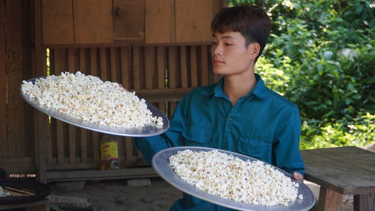 Make Popcorn to Sell, Forest Life Has Returned To The Farm, Alone in ...