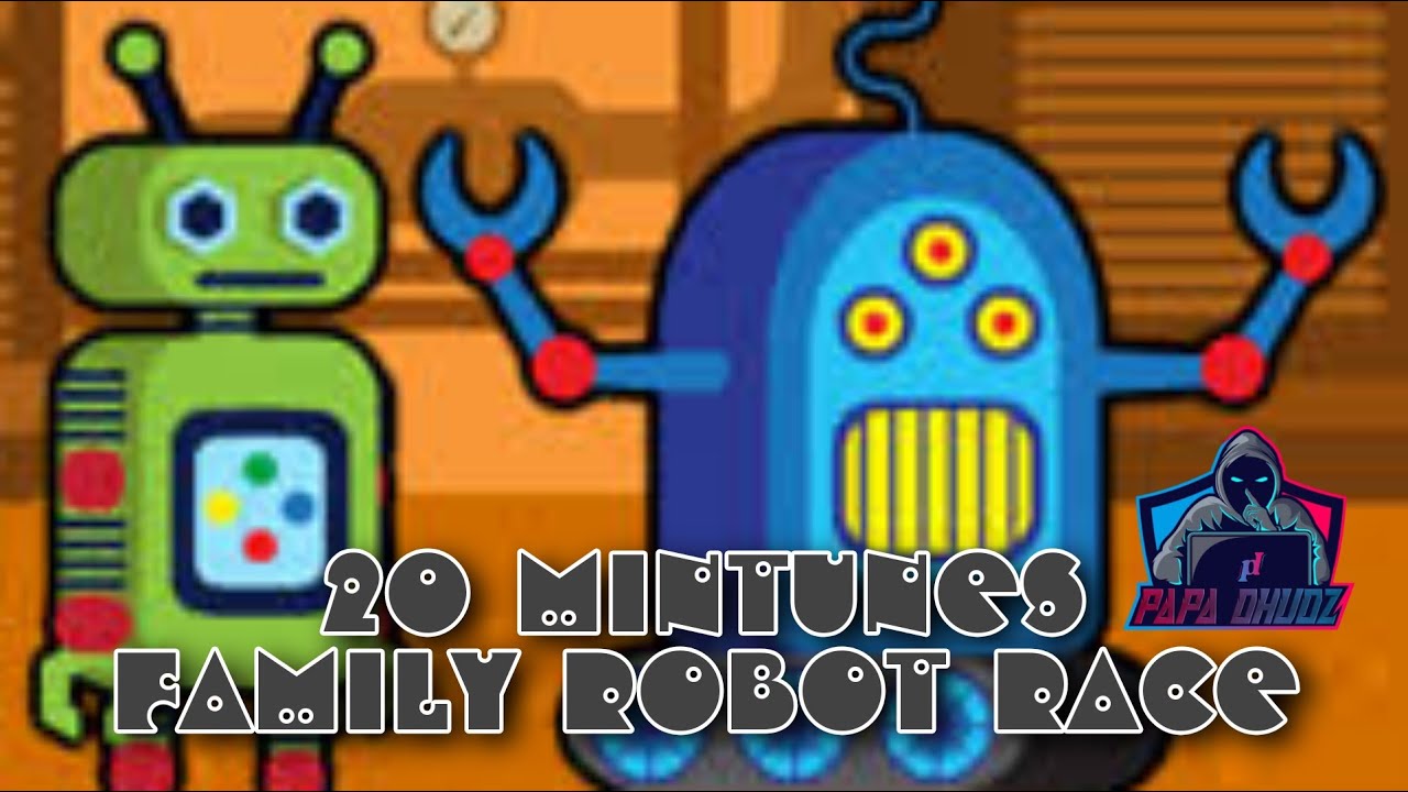 20 Minutes Countdown Family Robot Race - YouTube