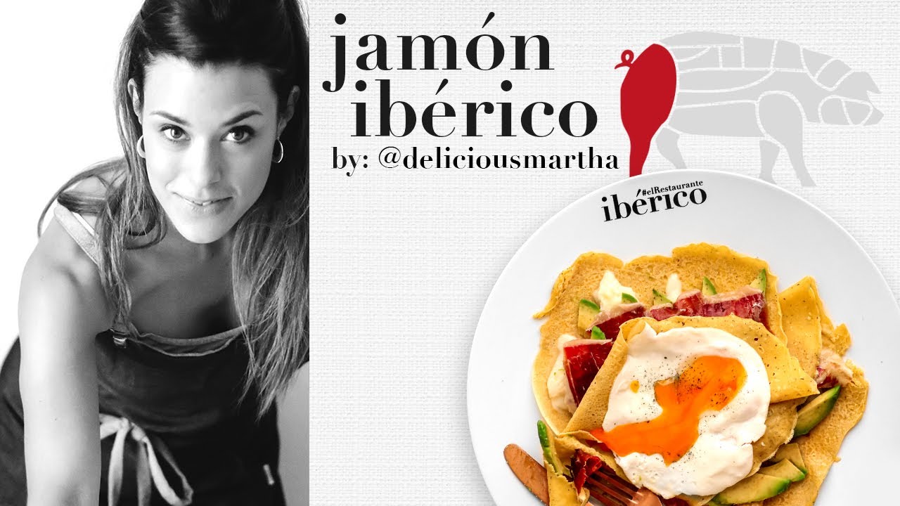 Crepes socca con Jamón Ibérico, aguacate y queso - Delicious Martha ...