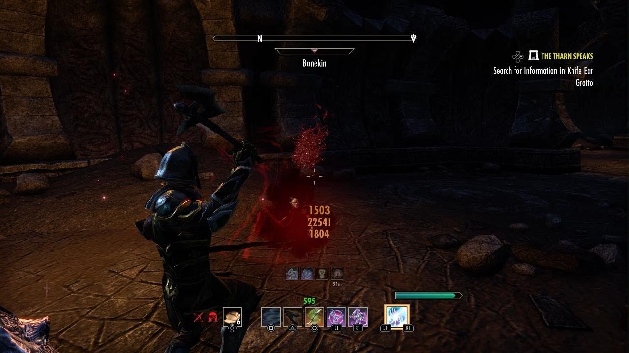 The Elder Scrolls Online_Dark Elf - Deshaan Knife Ear Grotto Delve ...