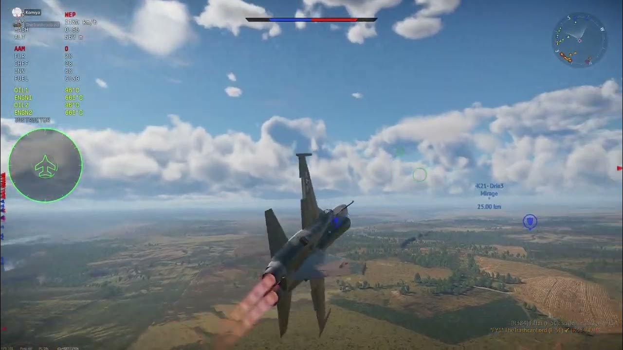 War Thunder: F-5C performing in an uptier - YouTube