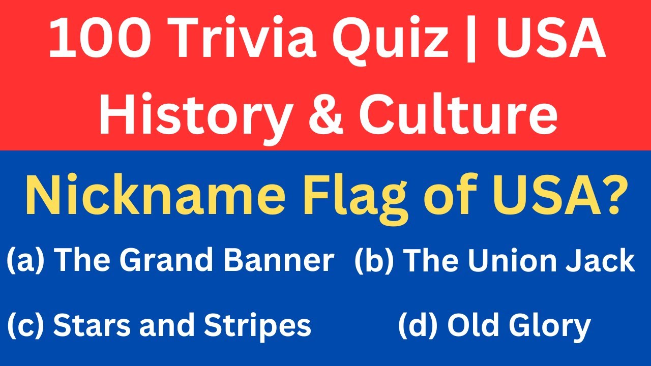 USA Trivia Quiz: 100 Questions and Answers About America - YouTube