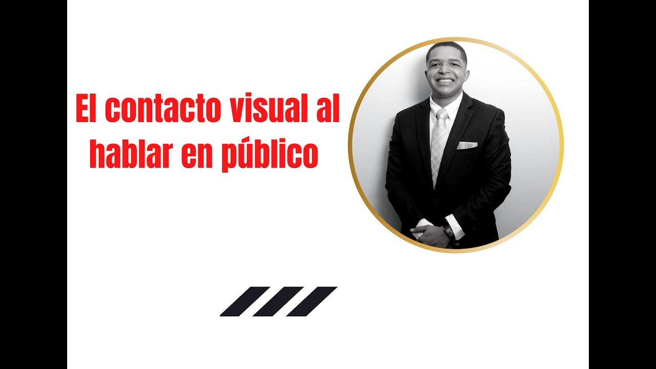 El contacto visual al hablar en público | Clases de Oratoria - YouTube