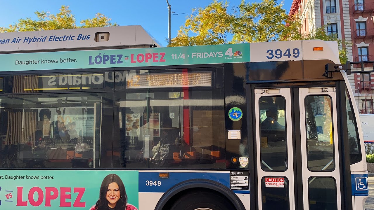 [RARE] MTA MaBSTOA: 2008 Orion VII Next Gen Hybrid #3949 on the M2 at ...