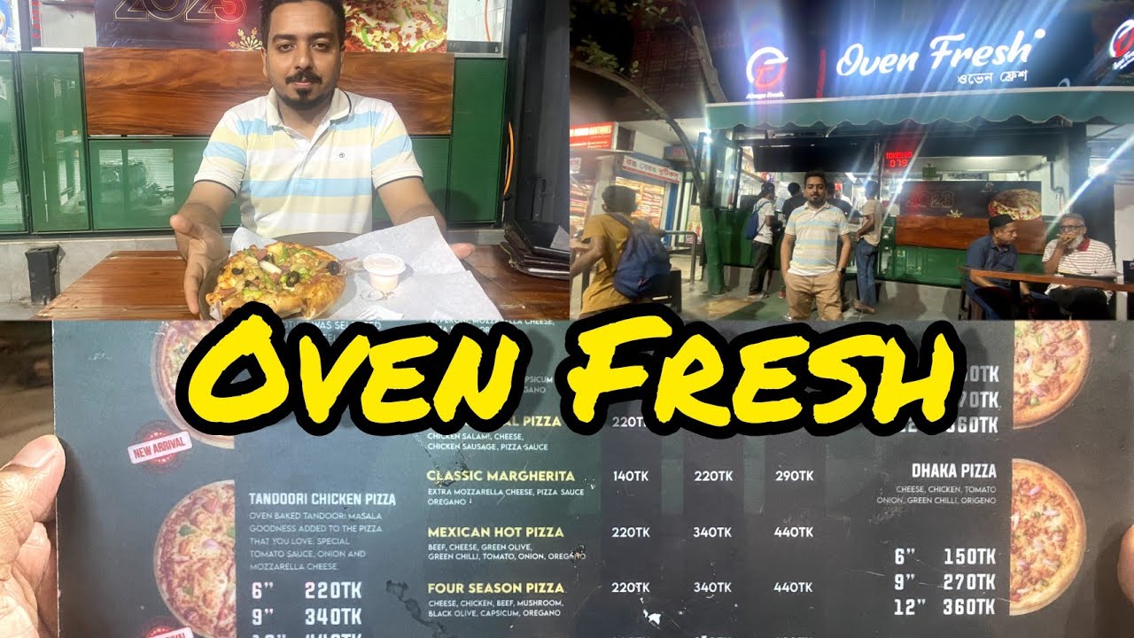 ২৪০ টাঁকায় Pizza || Oven Fresh In Uttara || |Food Vlog With Amin ...