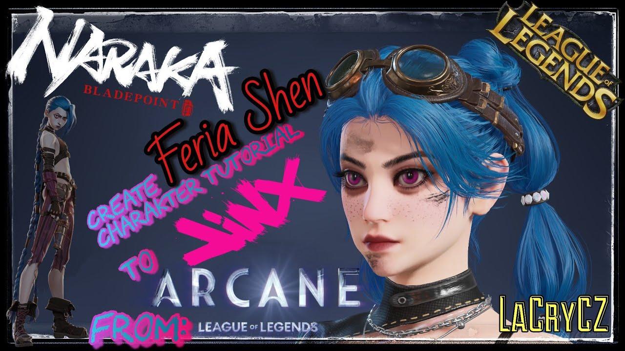 Naraka Bladepoint - Feria Shen to Jinx from Arcane (League of Legends ...
