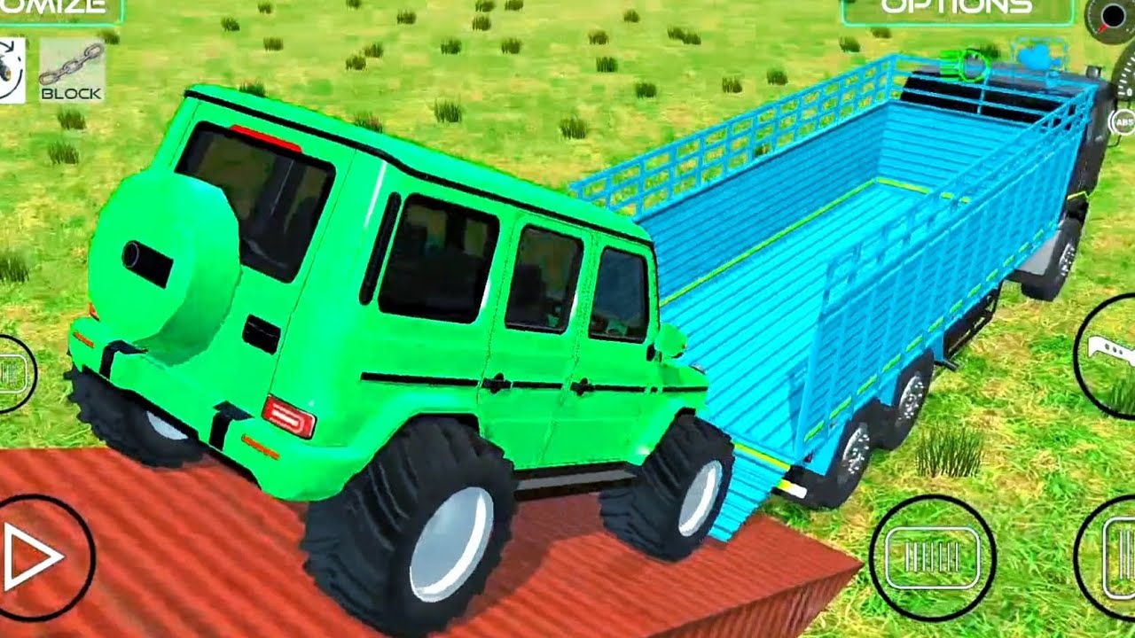 G wagon Thar load truck and unloading Indian Vichele Simulator 3D game ...