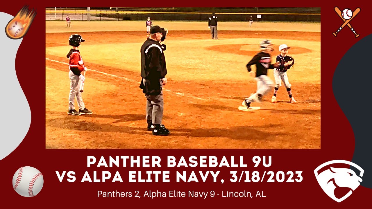 Panther Baseball 9u vs Alpha Elite Navy, 3/18/2023 - YouTube