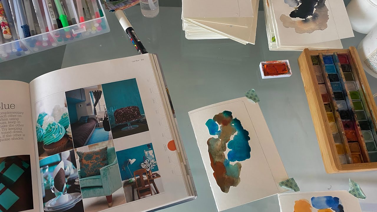 Colour inspiration and watercolour - YouTube