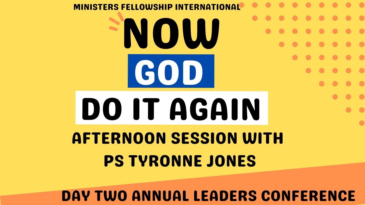 DAY TWO AFTERNOON SESSION WITH PS TYRONNE JONES - YouTube