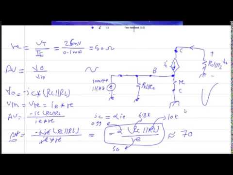 Common Emitter Amplifier Ac analysis Using Multisim - YouTube