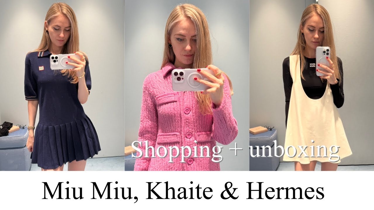 Come shopping with me to Miu Miu | Unboxing from Hermes, Miu Miu ...