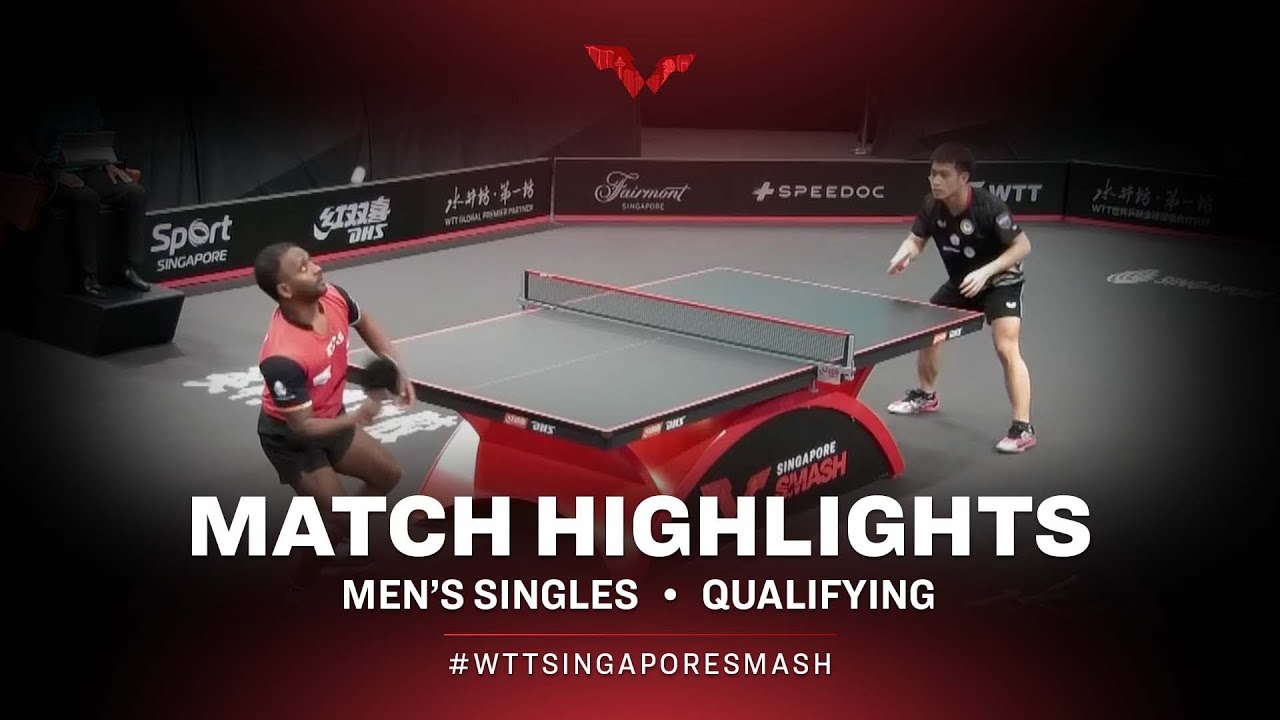 Amalraj Anthony vs Liao Cheng-Ting | MS | Singapore Smash 2022 (Qual ...