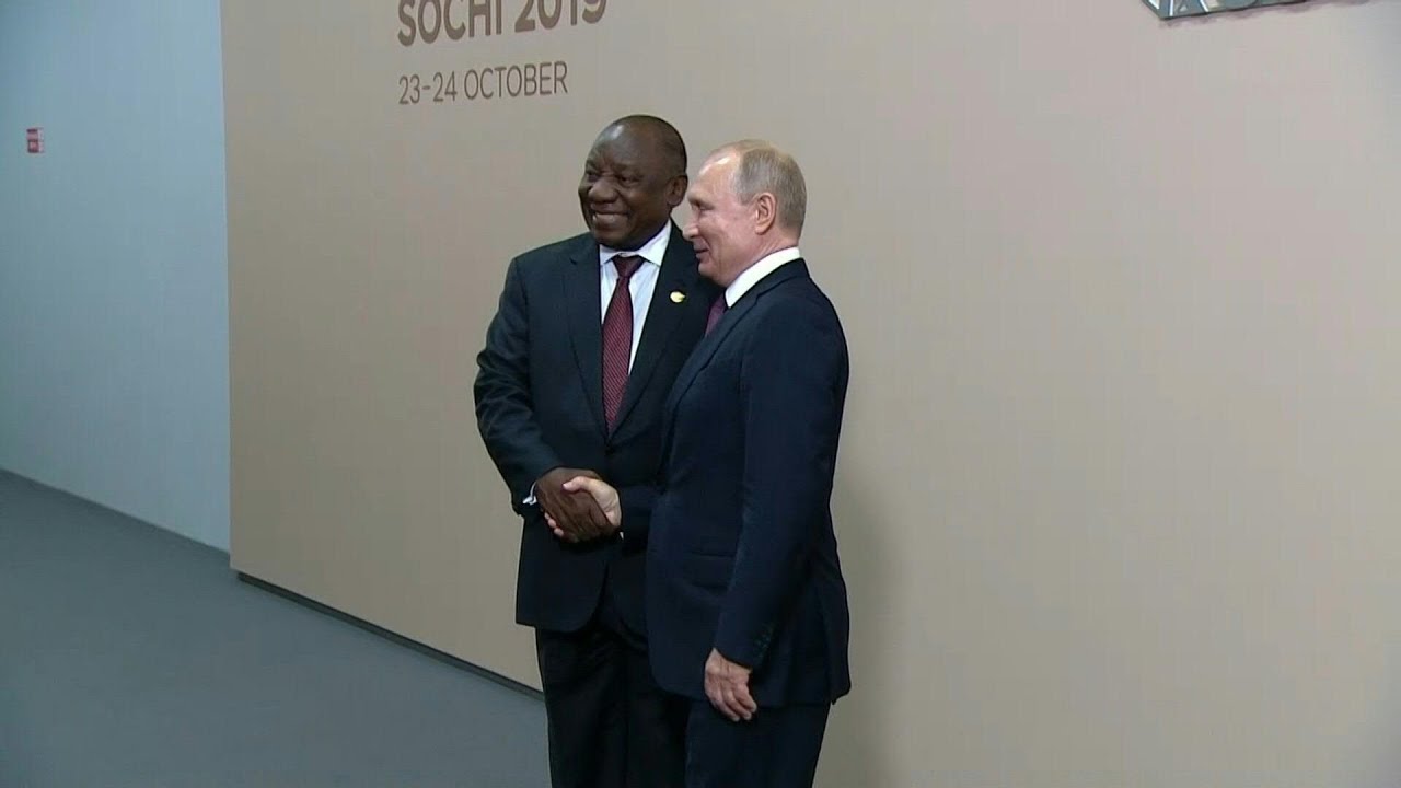 Vladimir Putin meets with Cyril Ramaphosa at Russia-Africa summit | AFP ...