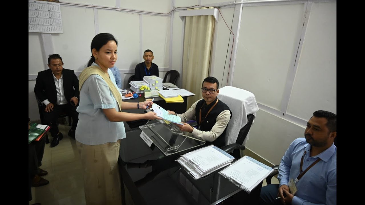 NPP Gambegre By-Poll Candidate Dr. Mehtab Chandee A Sangma files ...