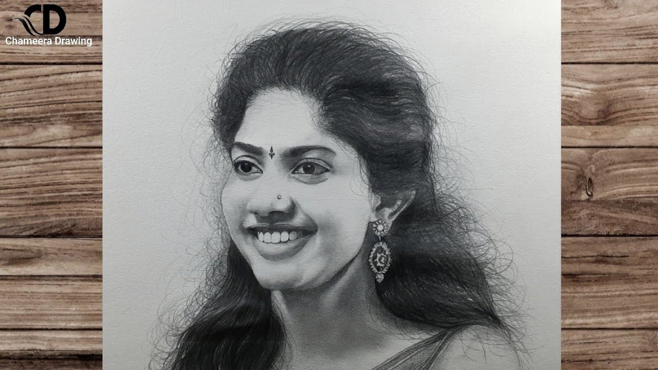 Pencil Drawing " Sai pallavi " // step by step drawing//Tutorial for ...