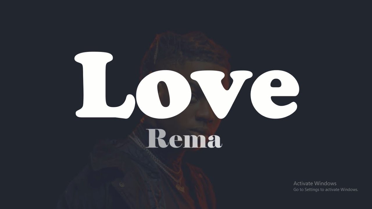 Rema - Love[Lyrics] Rave & Roses Album - YouTube