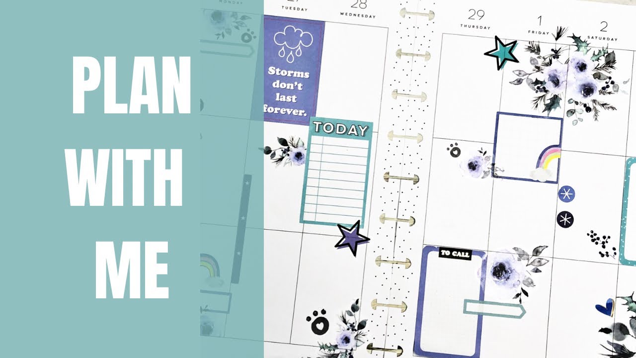 PLAN WITH ME | VERTICAL LAYOUT | HAPPY PLANNER - YouTube