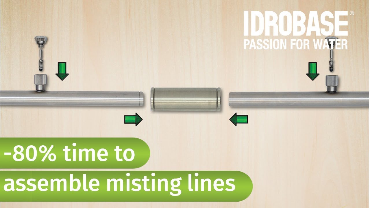 -80% time to assemble misting lines - YouTube