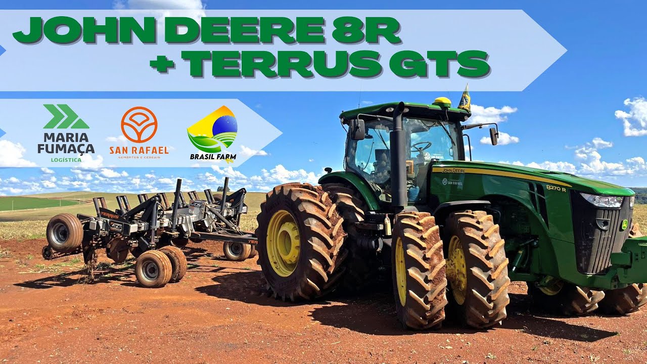 JOHN DEERE 8R + TERRUS GTS - YouTube