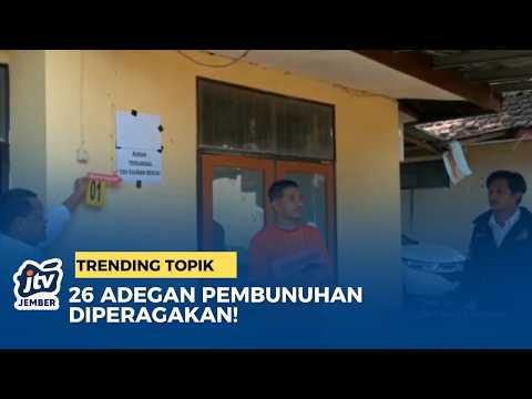 Rekonstruksi Pembunuhan Bidan di Situbondo! Suami Peragakan 26 Adegan hingga Buang Jasad Korban