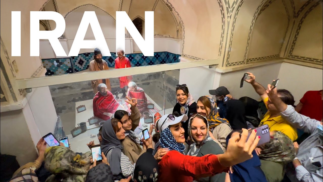 IRAN 2023 Walking in Fin Bathhouse from Kasahn City - YouTube