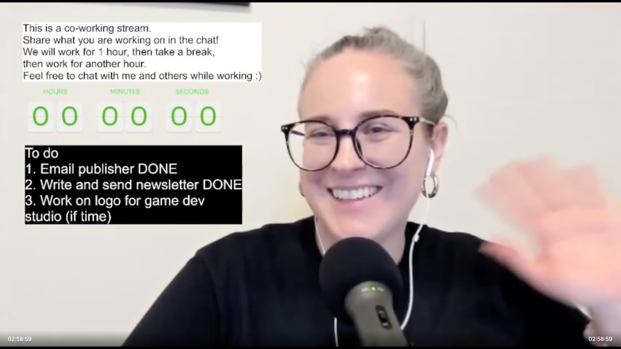 Co-working stream, come get things done with me! - YouTube