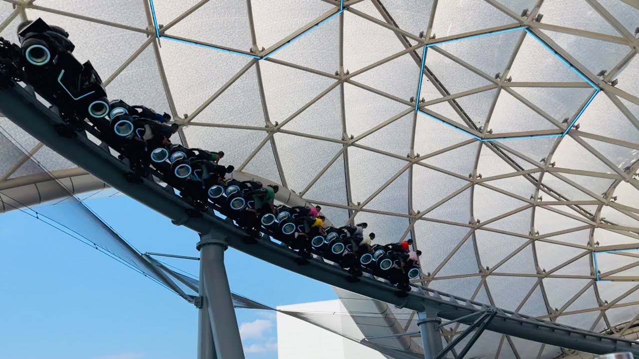 TRON Lightcycle Run full ride LIVE- Disney world EPCOT - YouTube