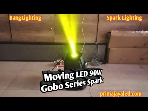 Moving LED 90W Gobo Series Spark - YouTube
