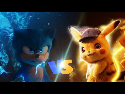 Sonic VS Detective Pikachu battle (edit)