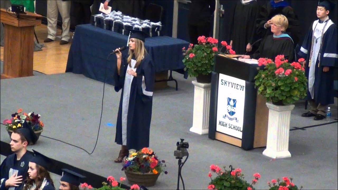 National Anthem Skyview High School Graduation 2012 - YouTube