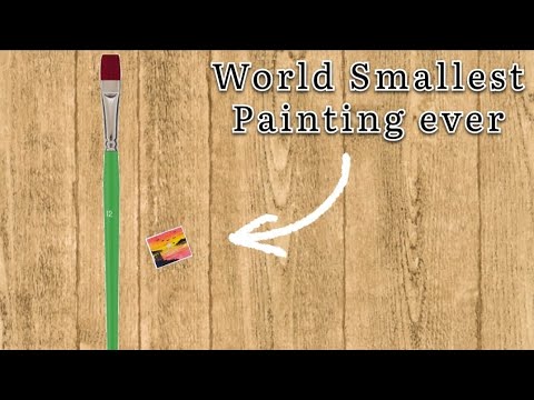 World Smallest Painting Ever 😲😲 | Art Machine 14 | Oil Pastel Drawing ...