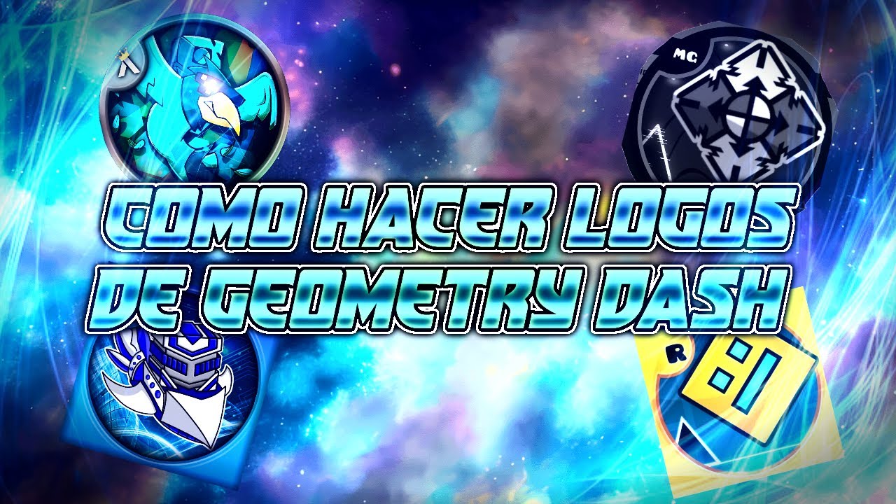 COMO HACER LOGOS DE 🔳GEOMETRY DASH🔺️ CON EL MARCO REDONDO | EN ANDROID ...