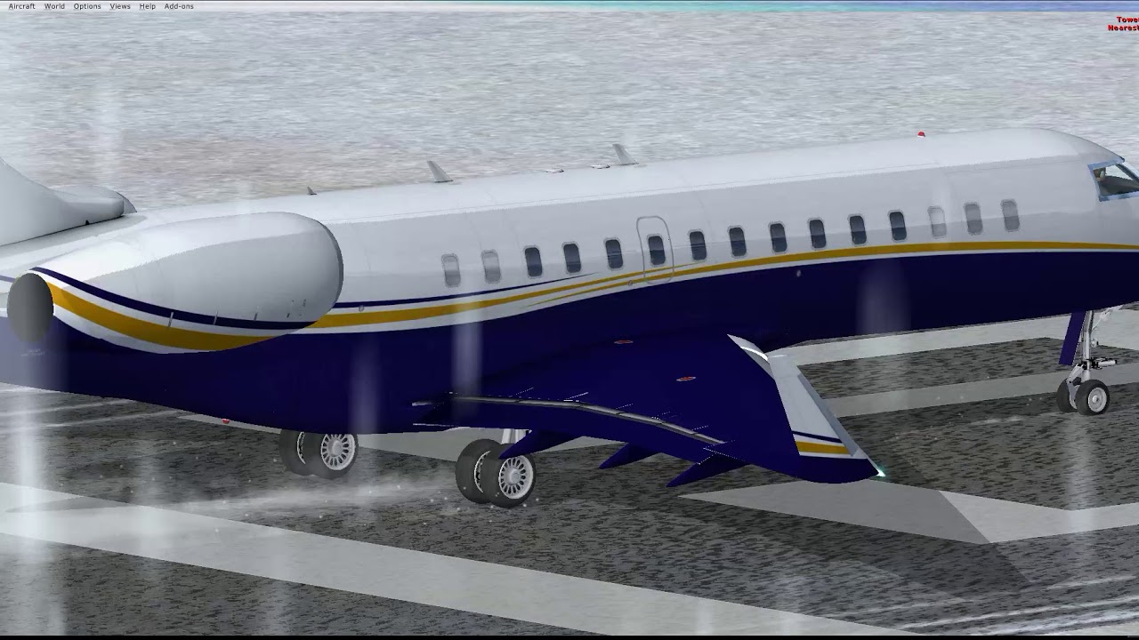 FSX: Donegal to Kirkwall with a Bombardier Global Express - YouTube