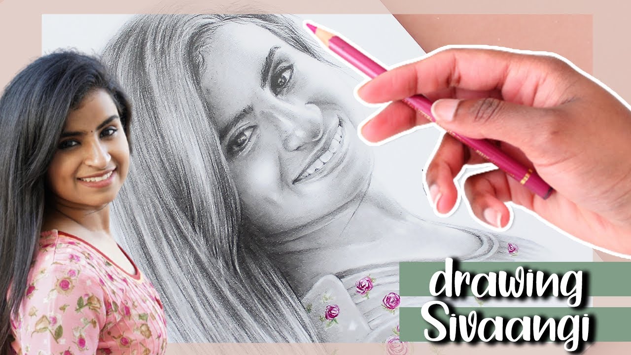 Drawing Cooku With Comali Sivaangi / @SivaangiKrishnakumarOffl Pencils ...