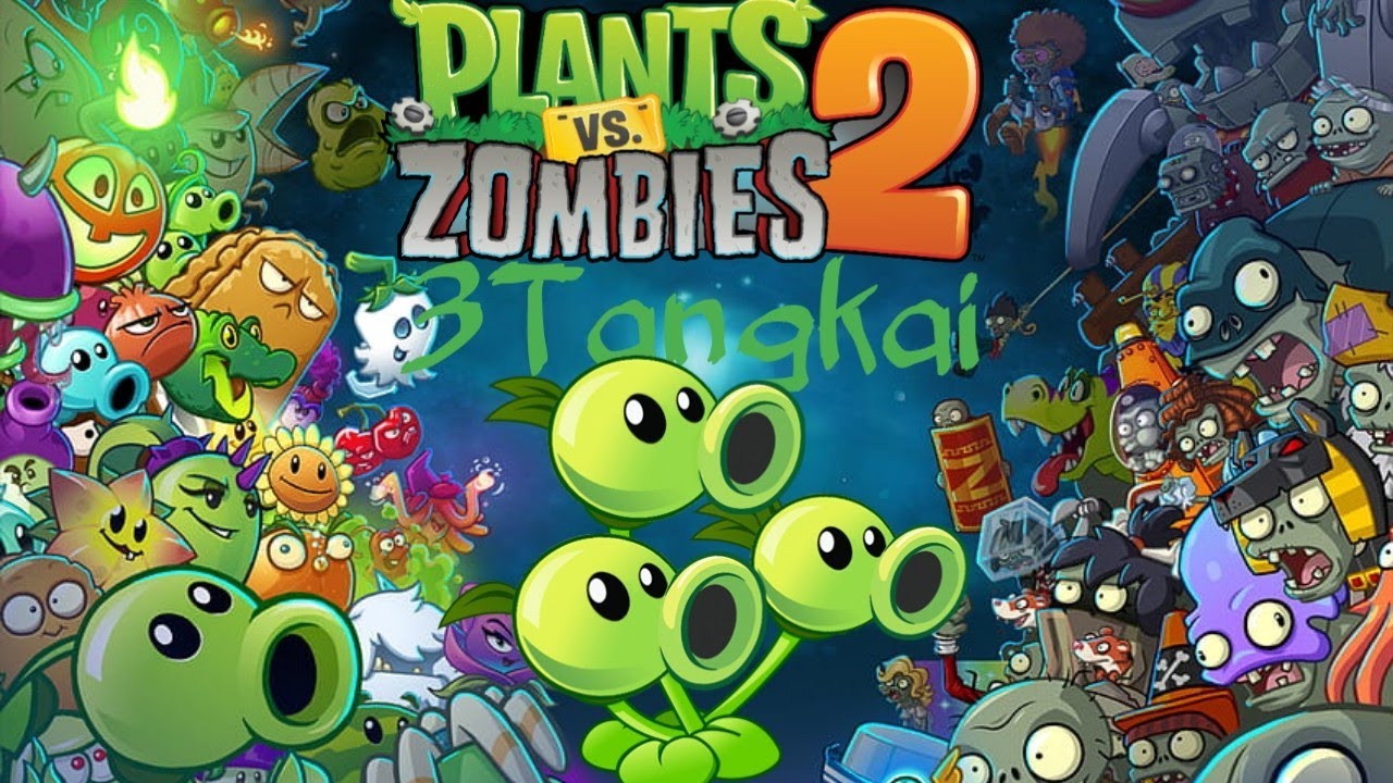 Plants Vs Zombies 2 trio kepala tanaman 😯 - YouTube