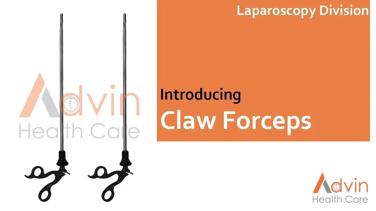 ADVIN Laparoscopic Claw Forceps | Laparoscopic Forceps - YouTube