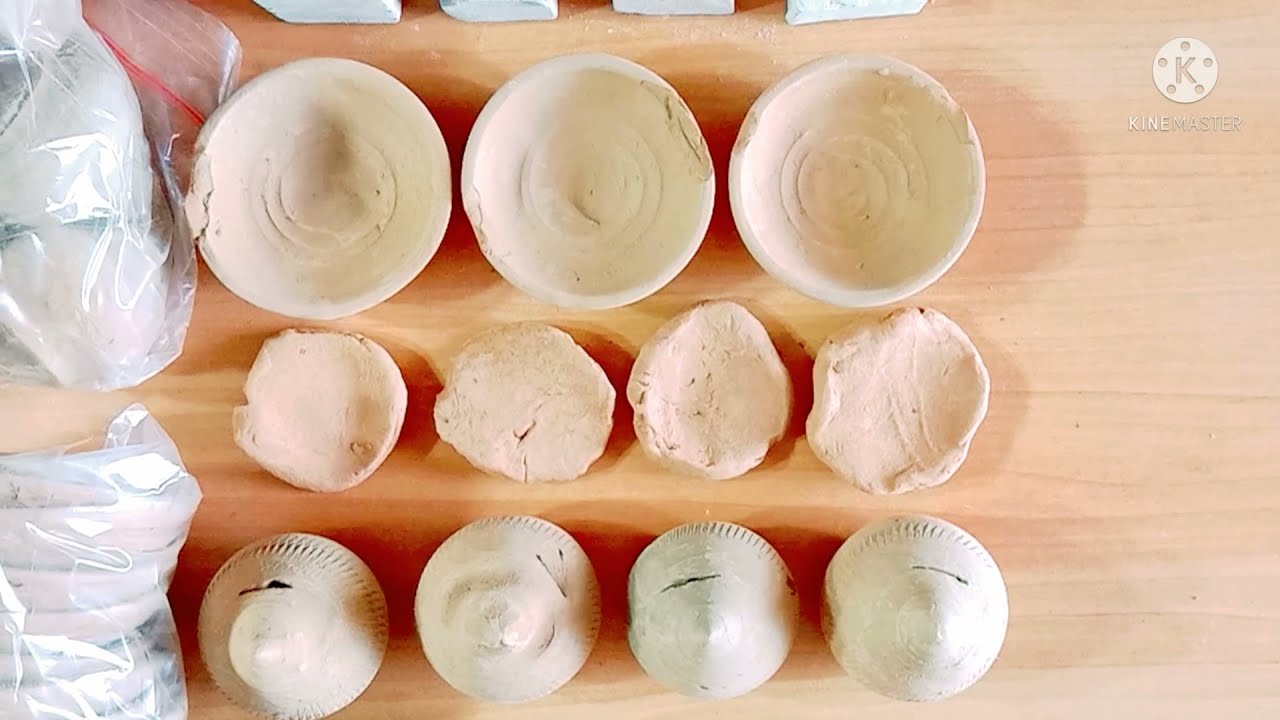 slate cubes long neck clay pot saucer mini gullak punjab ki mitti ...