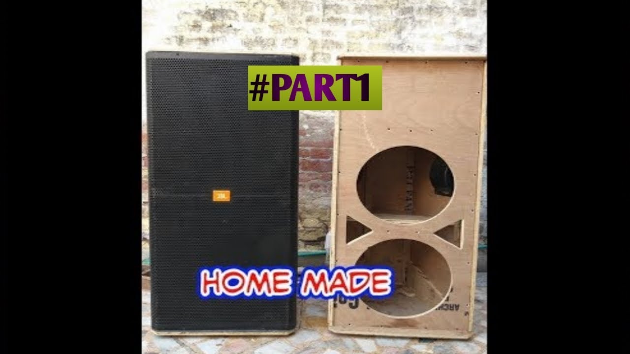 Make a DJ box detailed video dual 15" speaker #part1 (DJ Mechanics ...