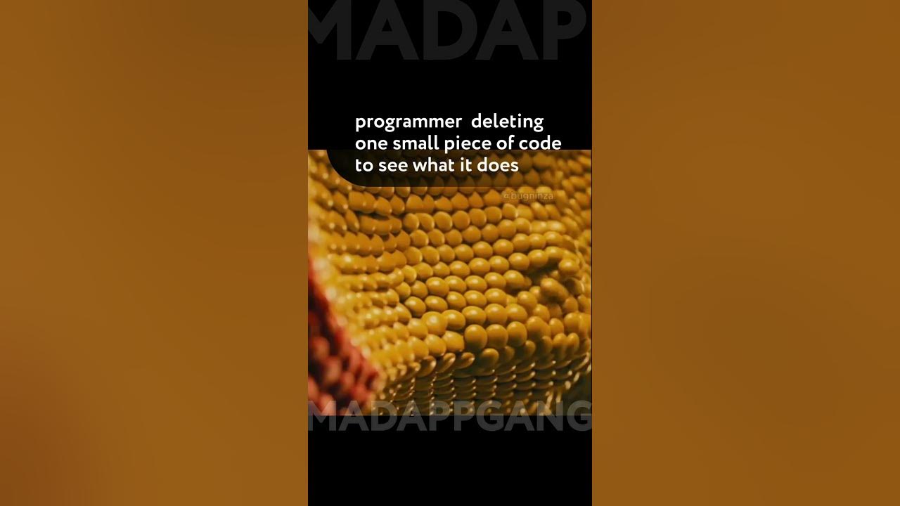 Even tiny code changes can cause chaos #shorts #codinghumor #developerlife #codingproblems - YouTube