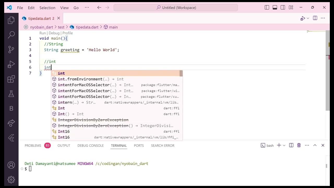 Cara Install Flutter & Tipe Data-Dart - YouTube